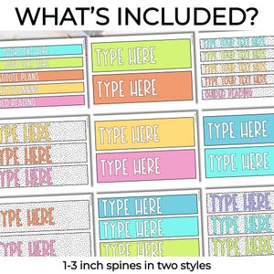 Classroom Binder Covers Template | Spotty Rainbow | Editable ...