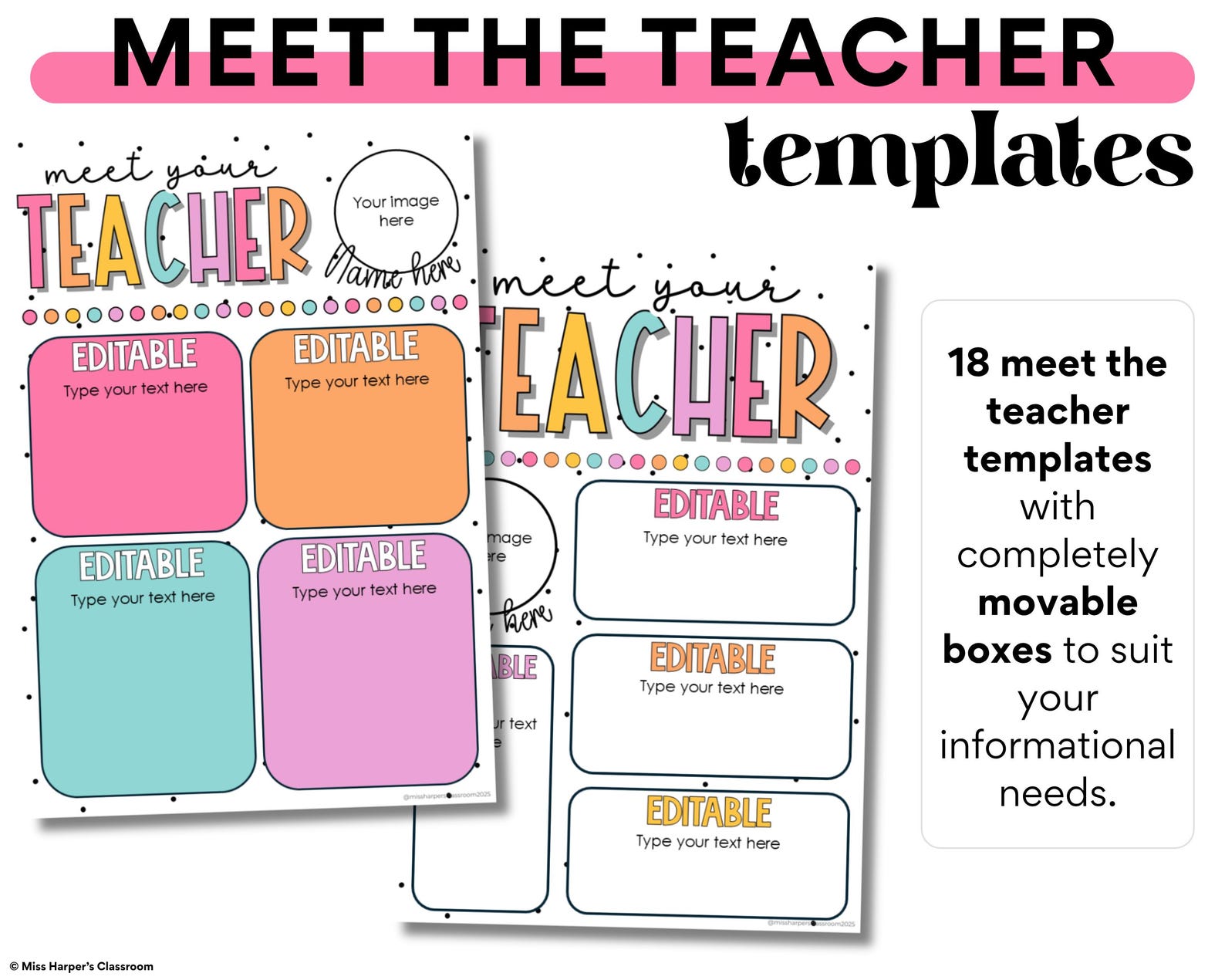 Meet the Teacher Template Editable | Digital Resource | Classroom ...