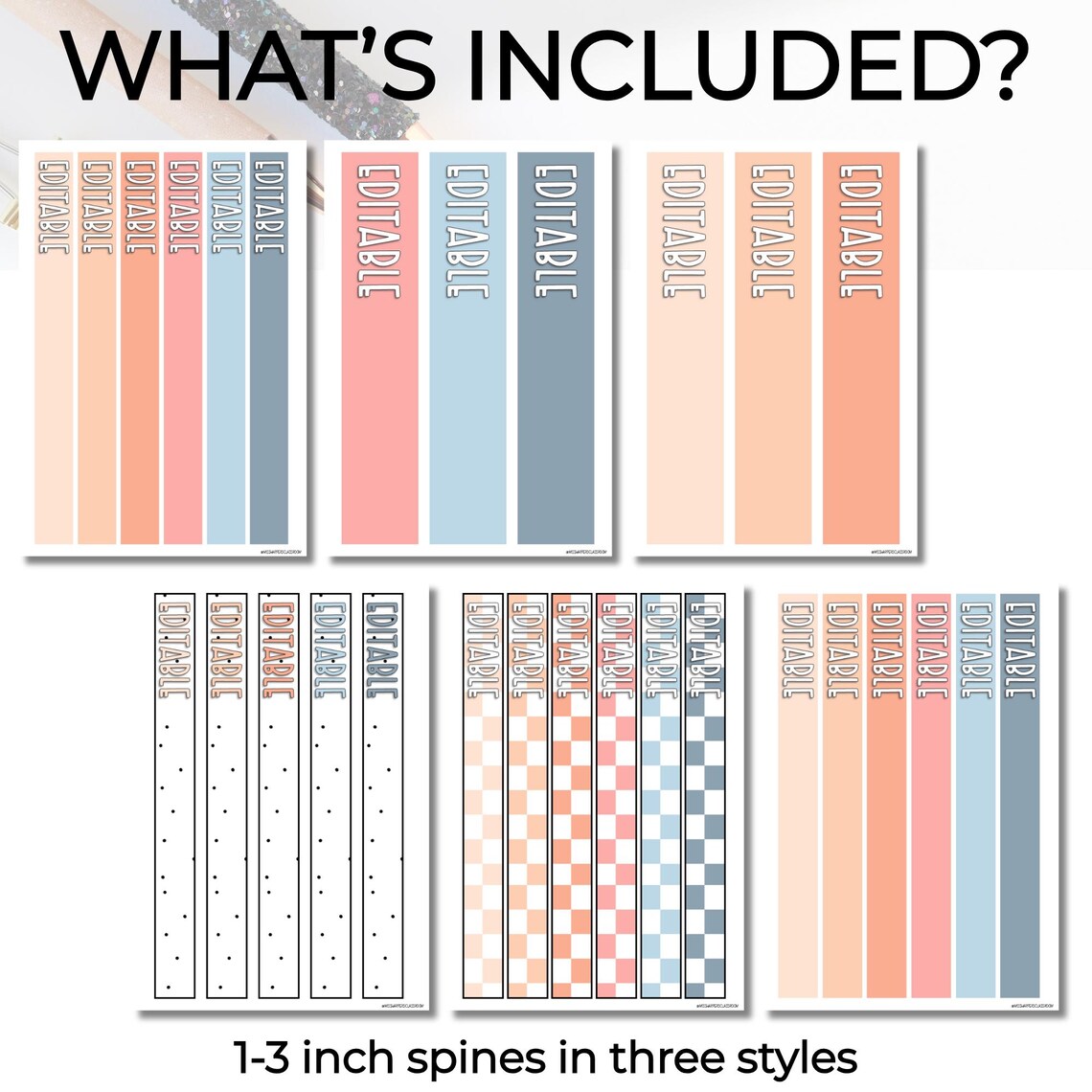 Classroom Binder Covers Template | Calm Boho Decor | Editable ...