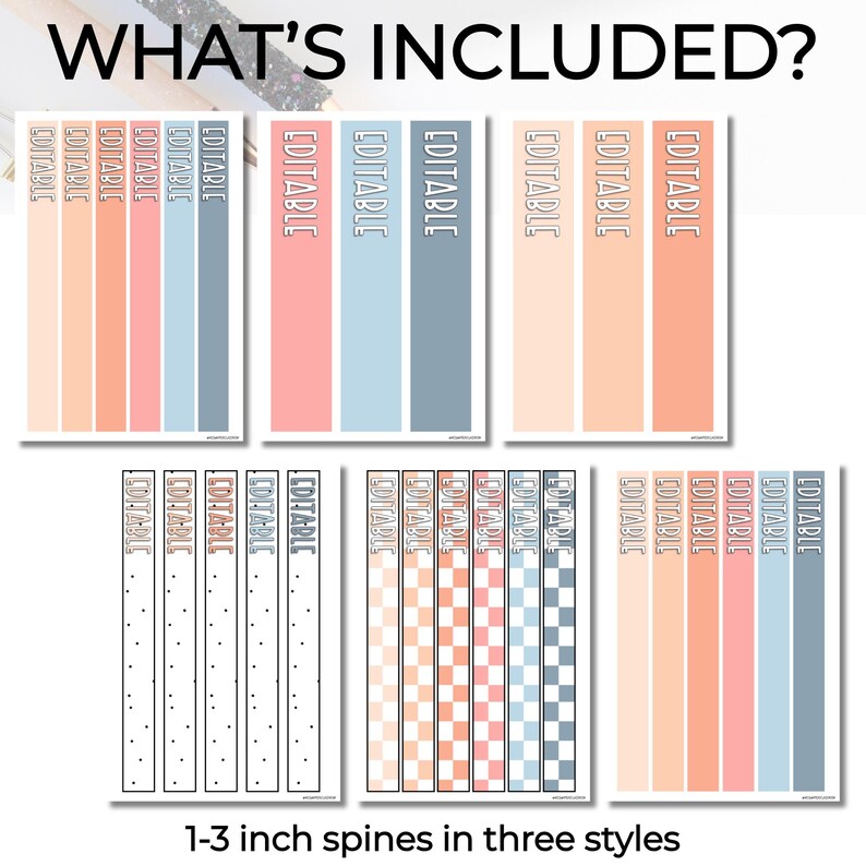 Classroom Binder Covers Template | Calm Boho Decor | Editable ...