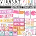 Classroom Labels | Editable | Vibrant Vibes | Book Bin Labels | Name ...