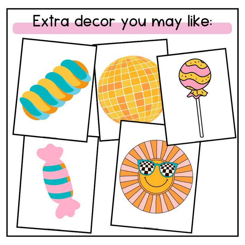Spring Season Bulletin Board Kit | Sunshine Lollipops & Rainbows ...
