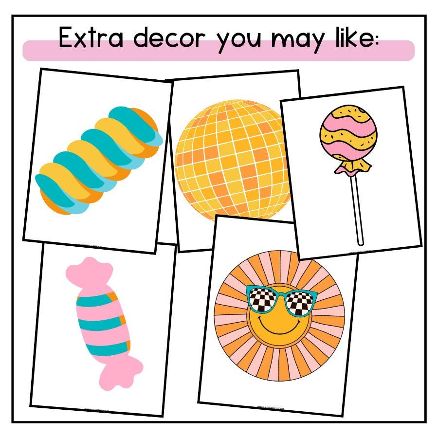 Spring Season Bulletin Board Kit | Sunshine Lollipops & Rainbows ...
