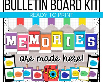 Back to School Bulletin Board Kit | Memories Are Made Here | Pastel Pop ...