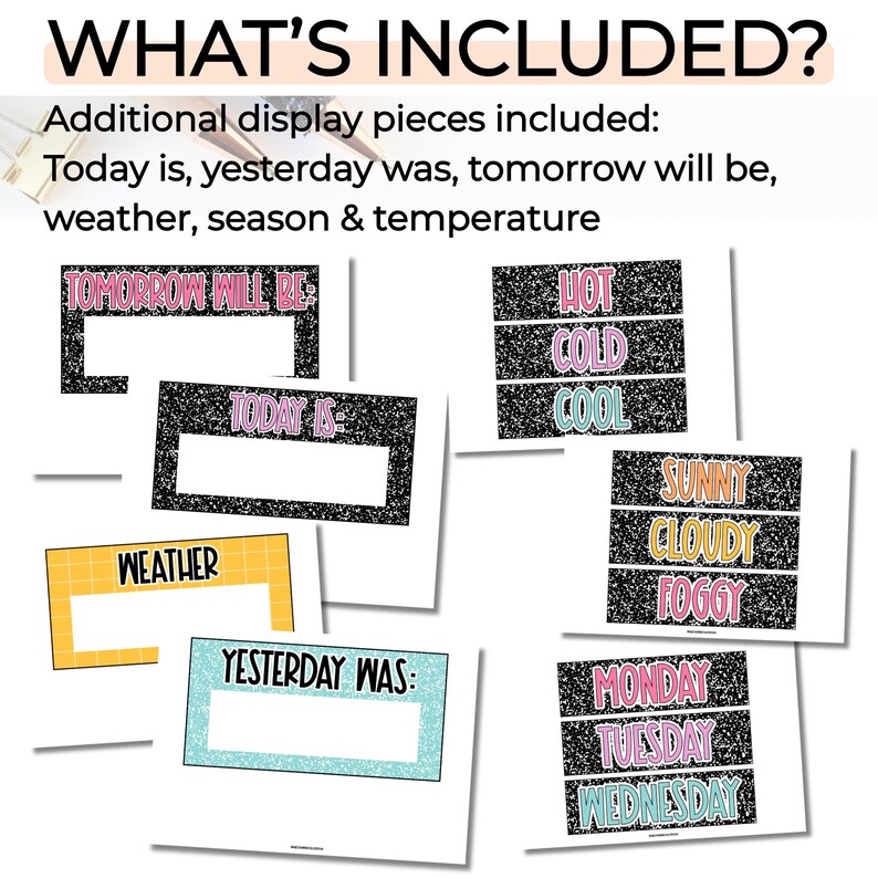 Editable Calendar Pocket Chart | Composite Cutie | Calendar Numbers and ...