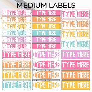 Classroom Labels | Editable | Vibrant Vibes | Book Bin Labels | Name ...