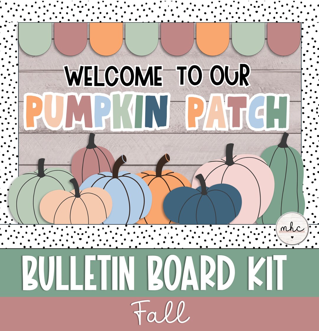 Fall Bulletin Board Kit Welcome to Our Pumpkin Patch Classroom Decor - Etsy