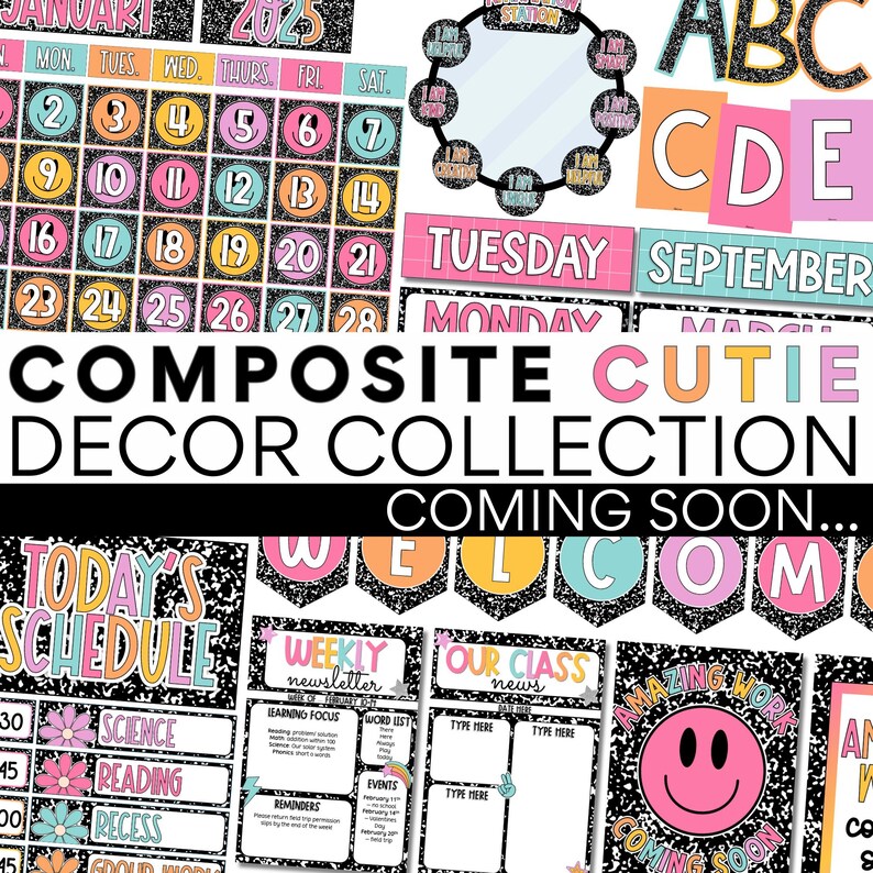 Schedule Display Cards Digital Resource | Composite Cutie | Classroom ...