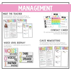 Classroom Decor Set | Spotty Rainbow | Editable | GROWING BUNDLE ...