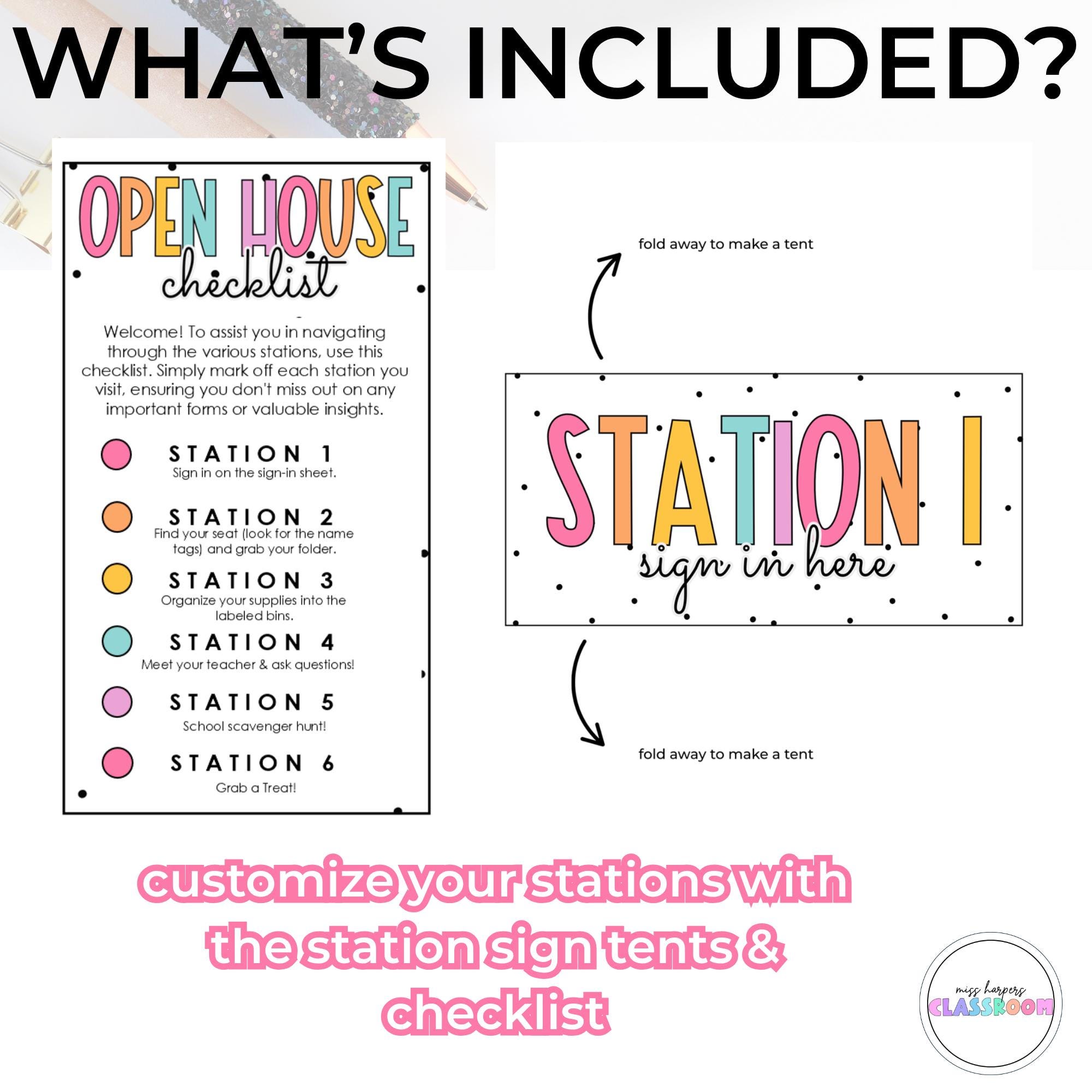 Open House Survival Kit & Forms | Meet the Teacher Night | Open House ...