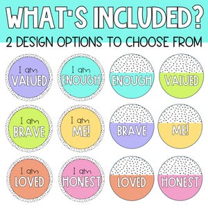 Affirmation Station | Spotty Rainbow | Classroom Display | Editable - Etsy