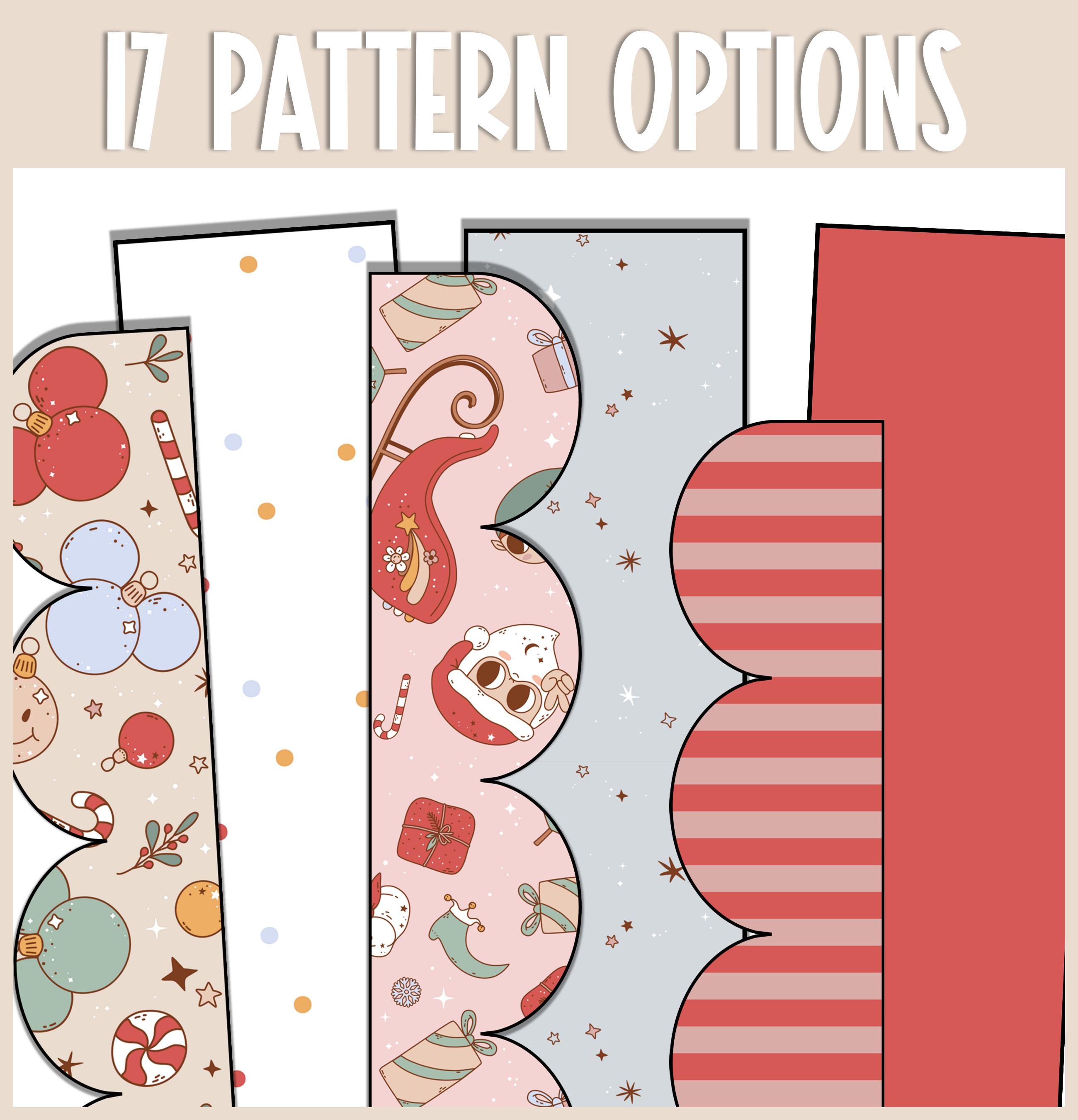 Printable Bulletin Board Borders Christmas Classroom Decor Holiday ...