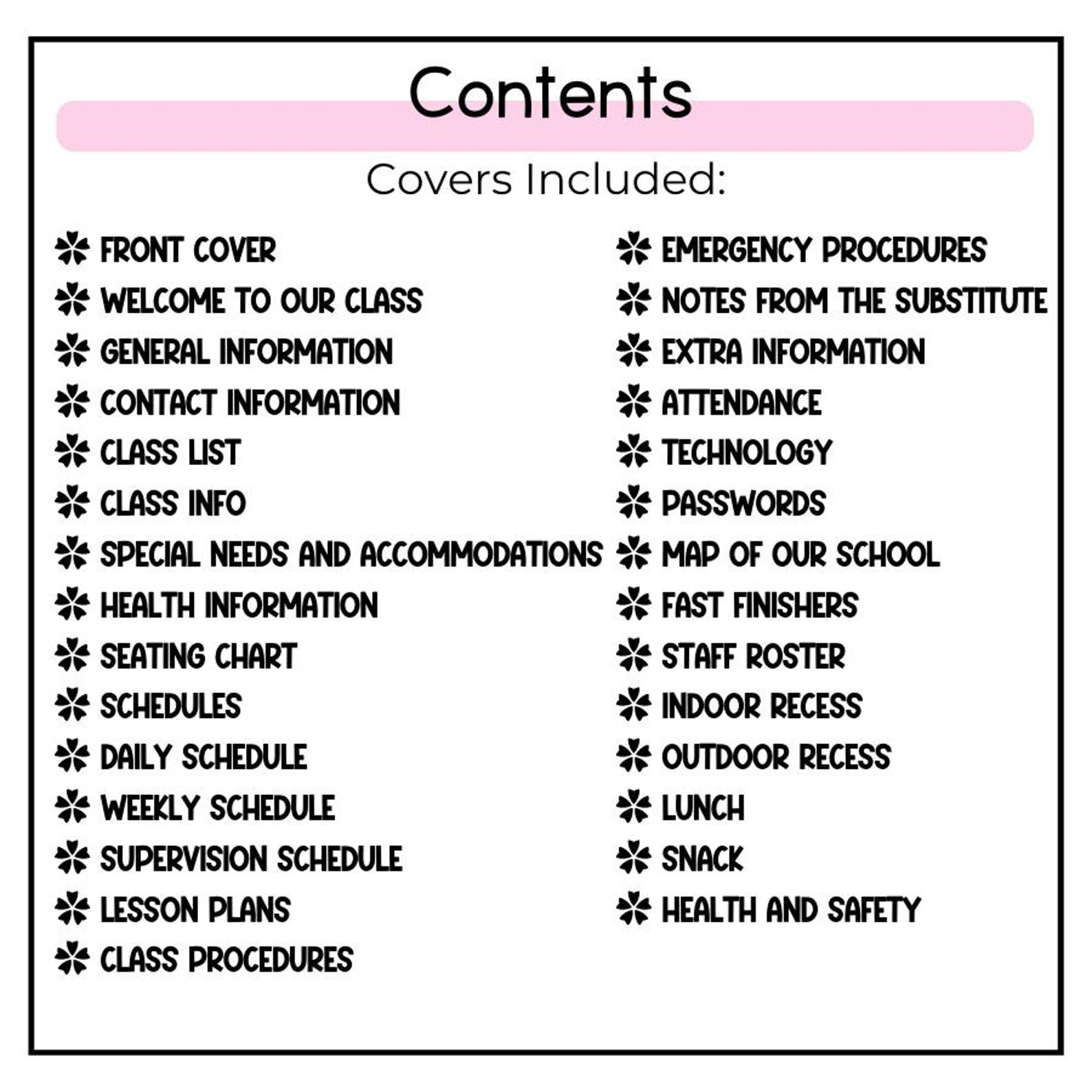 Substitute Binder Template | Spotty Rainbow | Editable | Classroom ...