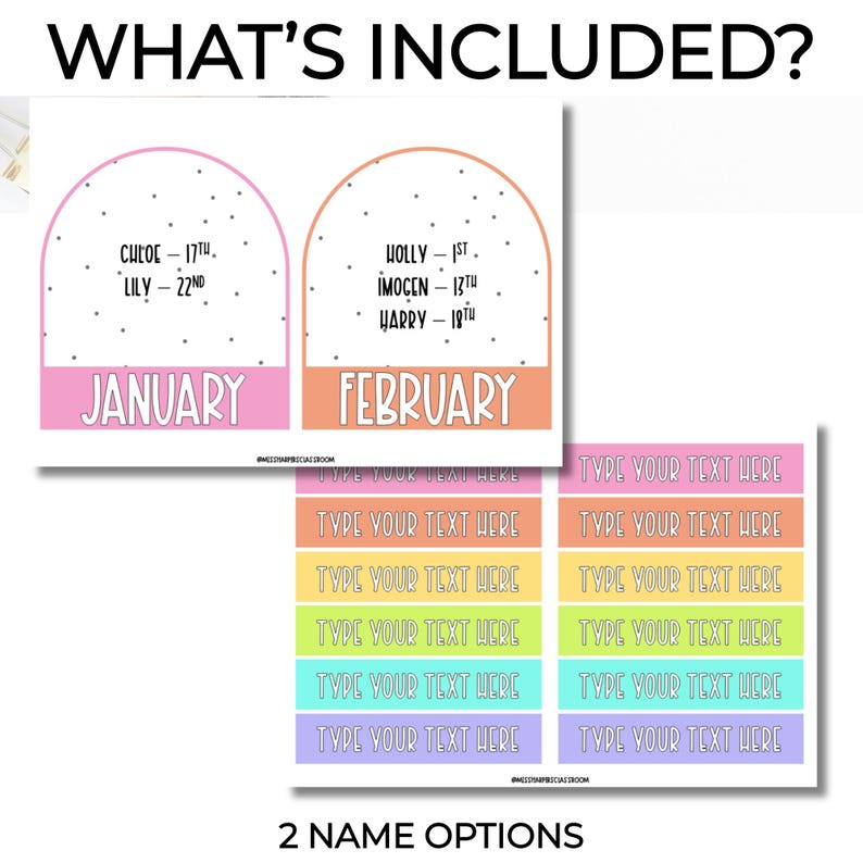 Birthday Display & Banner | Spotty Rainbow | Classroom Management ...