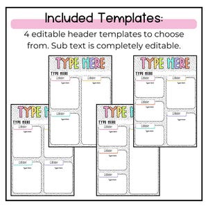 Classroom Newsletter Template | Spotty Rainbow | Editable | Classroom ...
