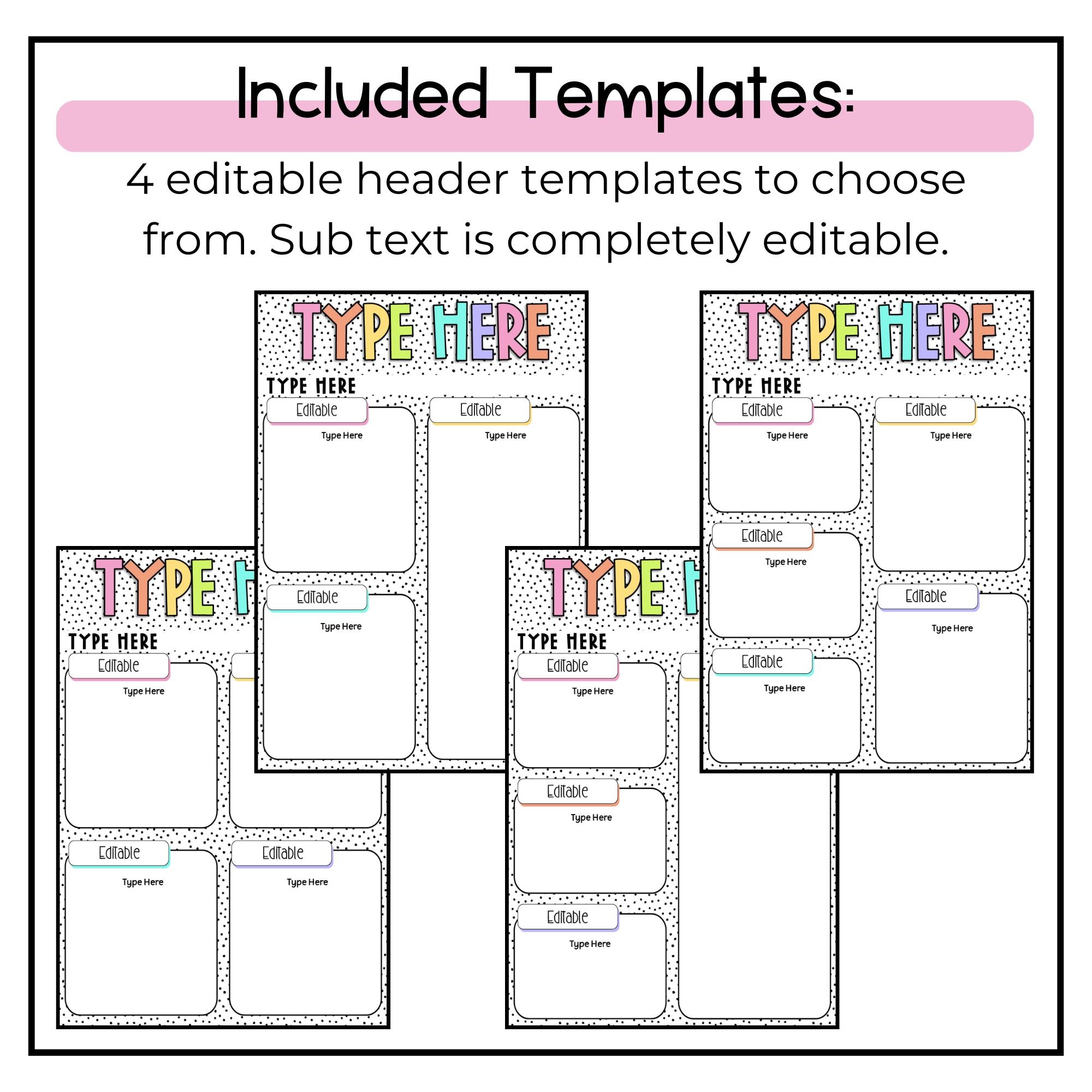 Classroom Newsletter Template | Spotty Rainbow | Editable | Classroom ...