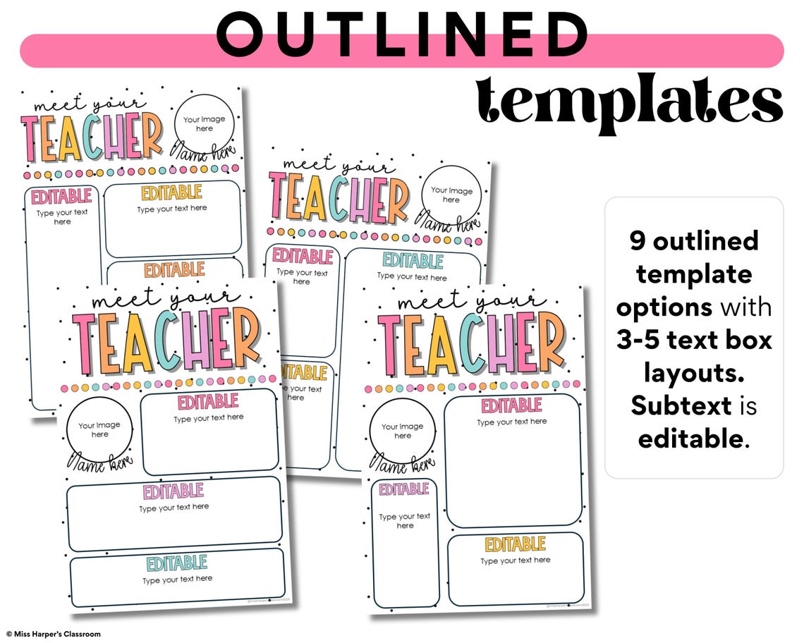 Meet the Teacher Template Editable | Digital Resource | Classroom ...