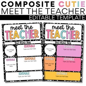 Meet the Teacher Template Editable | Digital Resource | Classroom ...