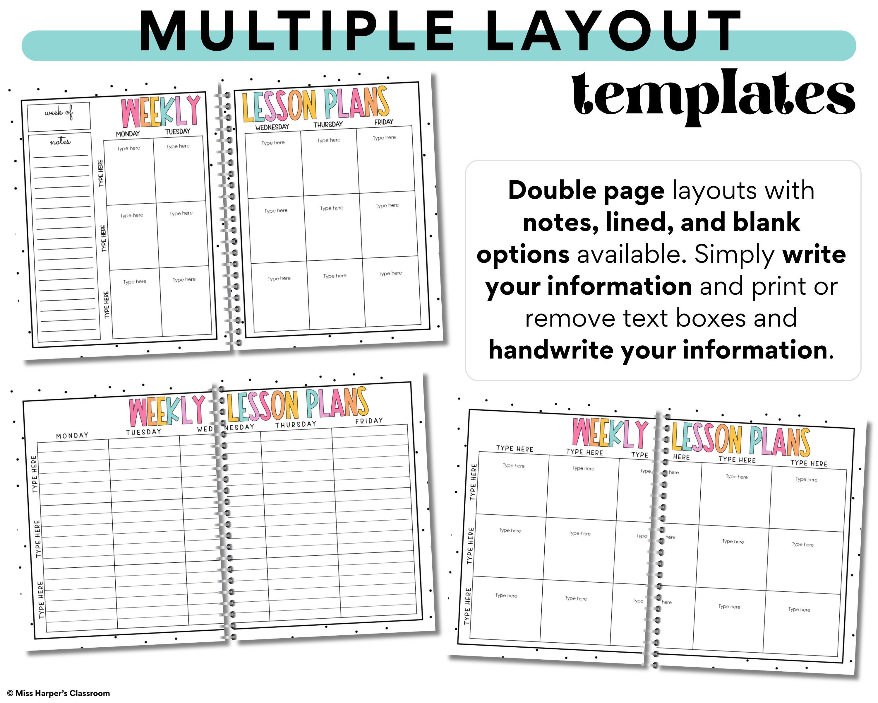 Lesson Plan Templates | Powerpoint Editable | 2025-2026 | Powerpoint ...