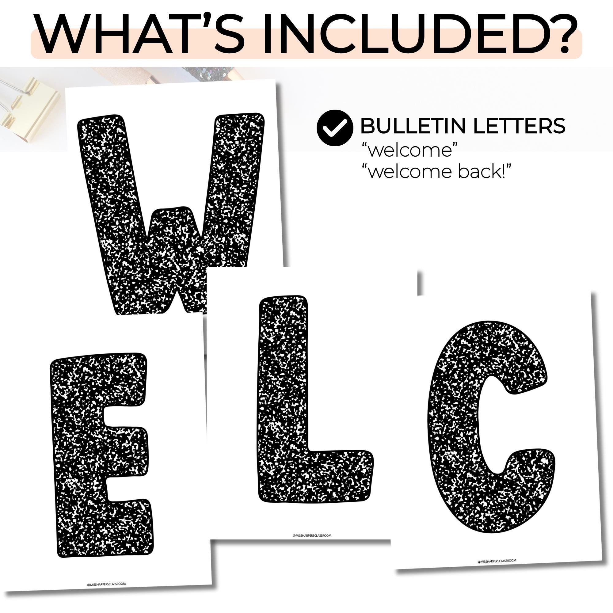 Back to School Bulletin Board Kit | Welcome Bulletin Board Kit ...