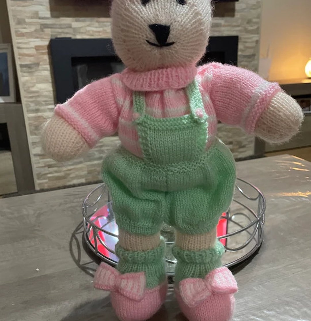 CANDY Bear 15/ Toy Teddy Bear Knitting Pattern/ Plus Free Handmade ...