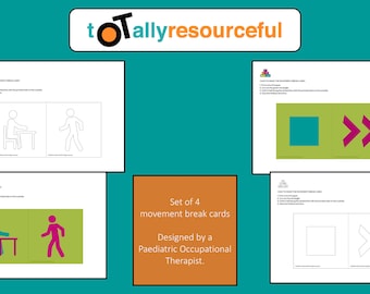 Dinosaur Sensory Movement Break Cards - Etsy