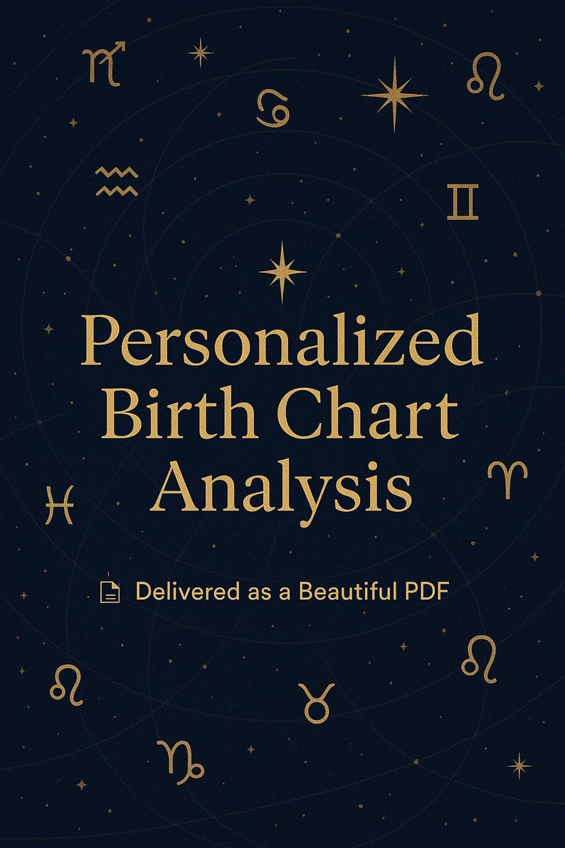 Personalized Birth Chart Analysis | Astrology Natal Chart Reading PDF ...