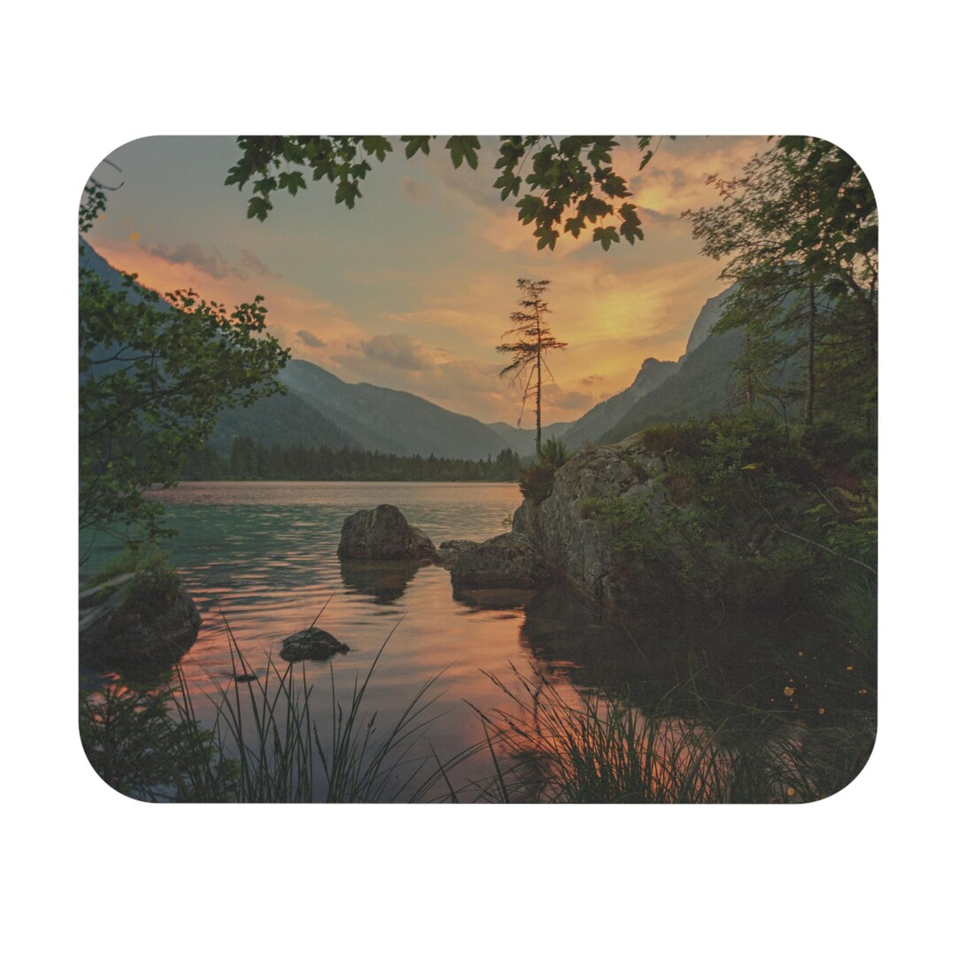 Serene Landscape Mouse Pad, Nature Desk Accessory, Office Decor, Gamer ...
