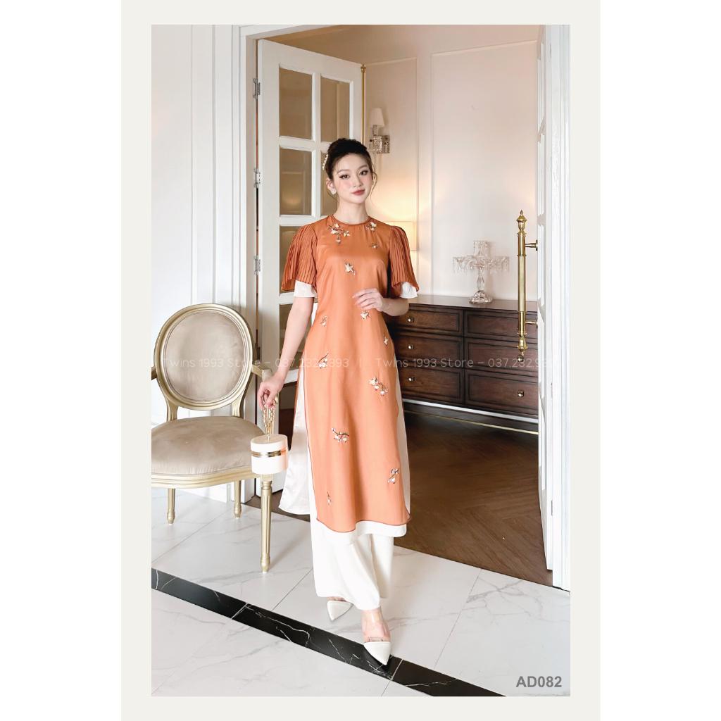 Pre-made Ao Dai Viet Nam Modern Ao Dai Áo Dài Cách Tân Kèm Quần, Chất ...