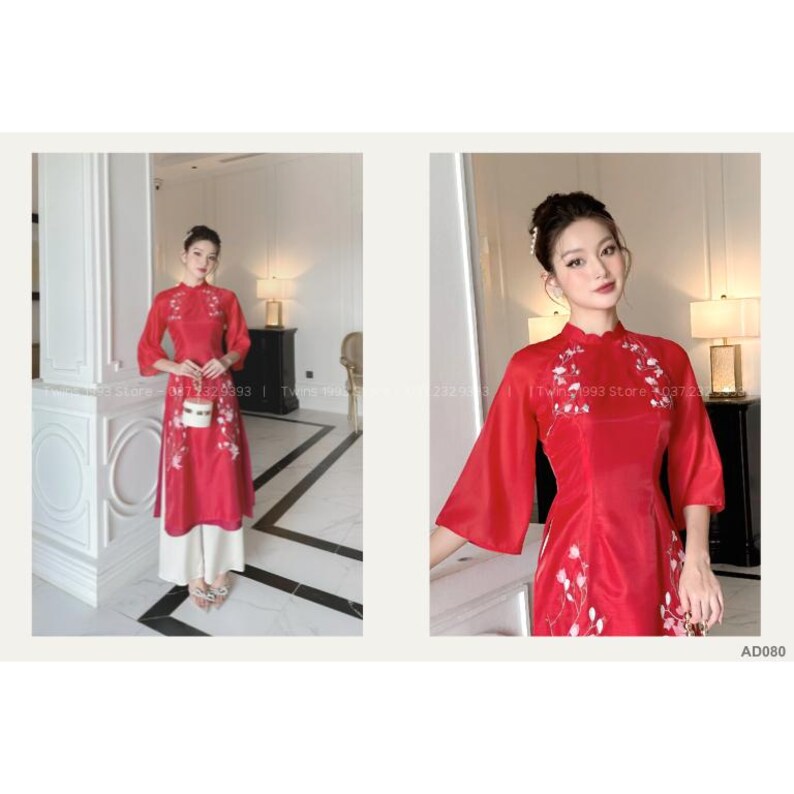 Pre-made Ao Dai Viet Nam - Modern Ao Dai - Áo Dài Cách Tân Dáng ôm Kèm ...