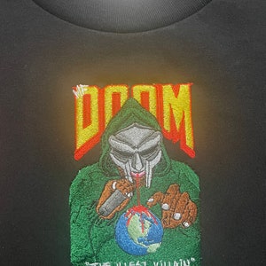 Exclusive MF Doom Tribute: Custom Embroidery T-shirt - Etsy UK