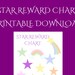 Star Reward Chart for Children Printable Template | Pastel Colored Star ...