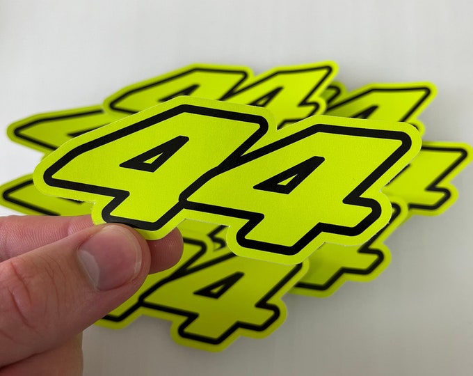 Lewis Hamilton NEW 2023 F1 44 Number Sticker Formula One Motorsport ...