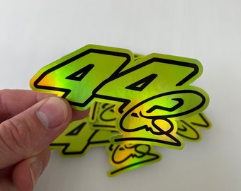 Lewis Hamilton F1 44 Number Sticker Formula One Motorsport Holographic ...