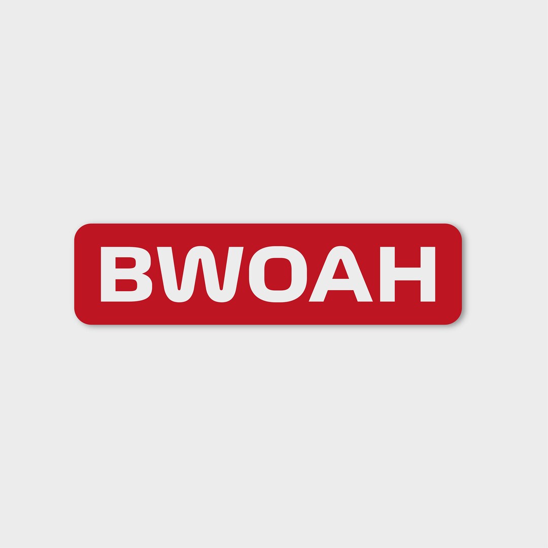 Kimi Räikkönen BWOAH F1 Box Logo Sticker Formula One Motorsport - Red ...