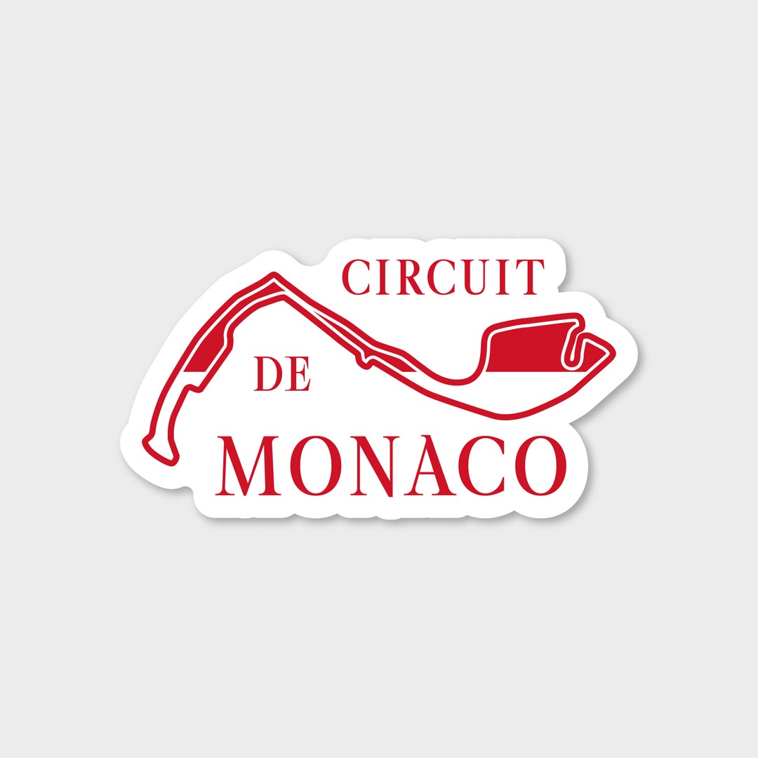 Monaco F1 Track Sticker Circuit Formula One Motorsport - Etsy