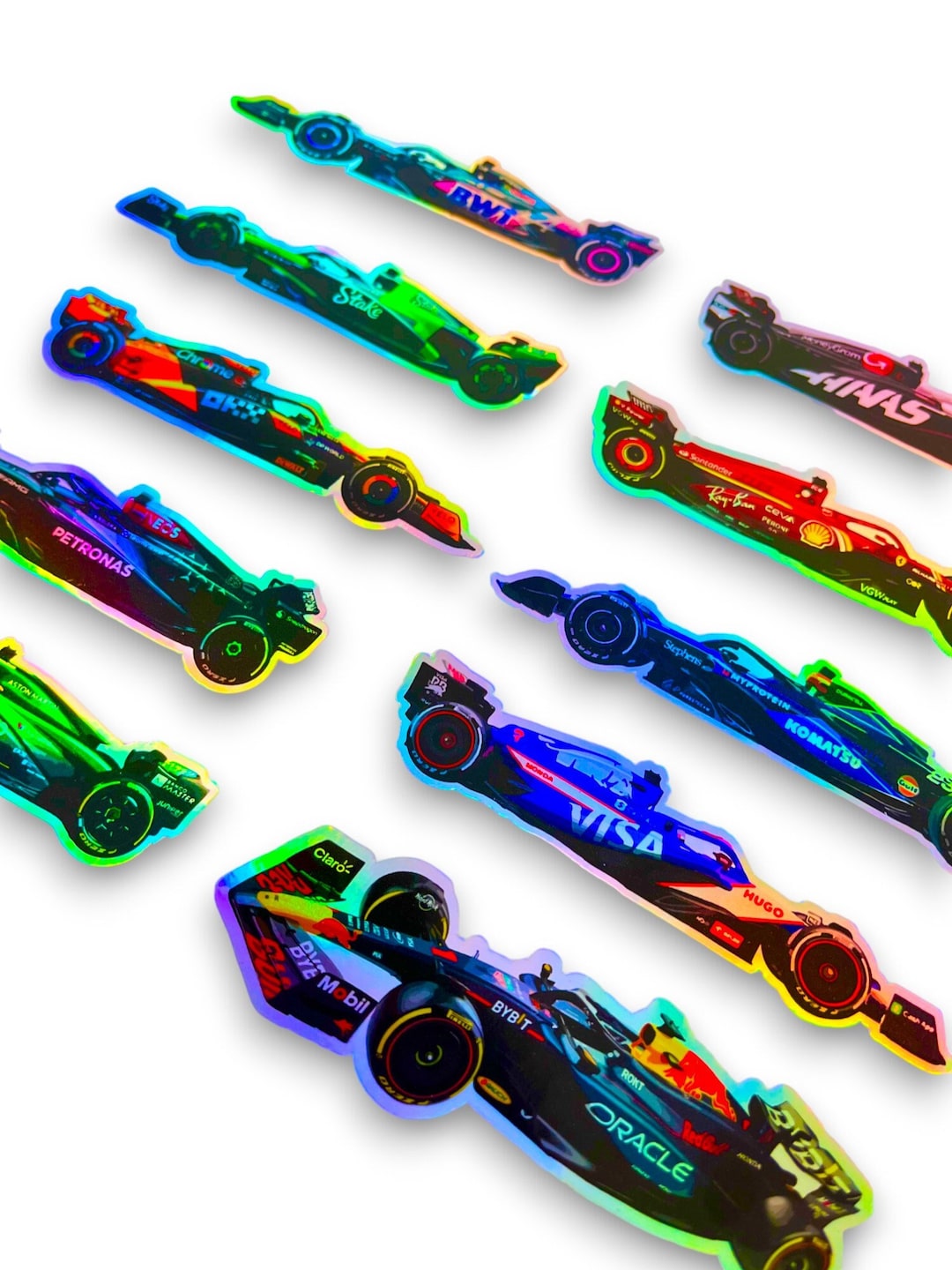 Holographic F1 Team 23/24 Car Sticker Formula One Motorsport F1 ...