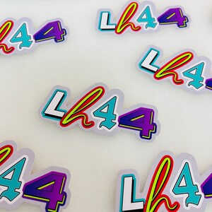 LH44 Multi Font Lewis Hamilton Sticker F1 Sticker Formula One ...