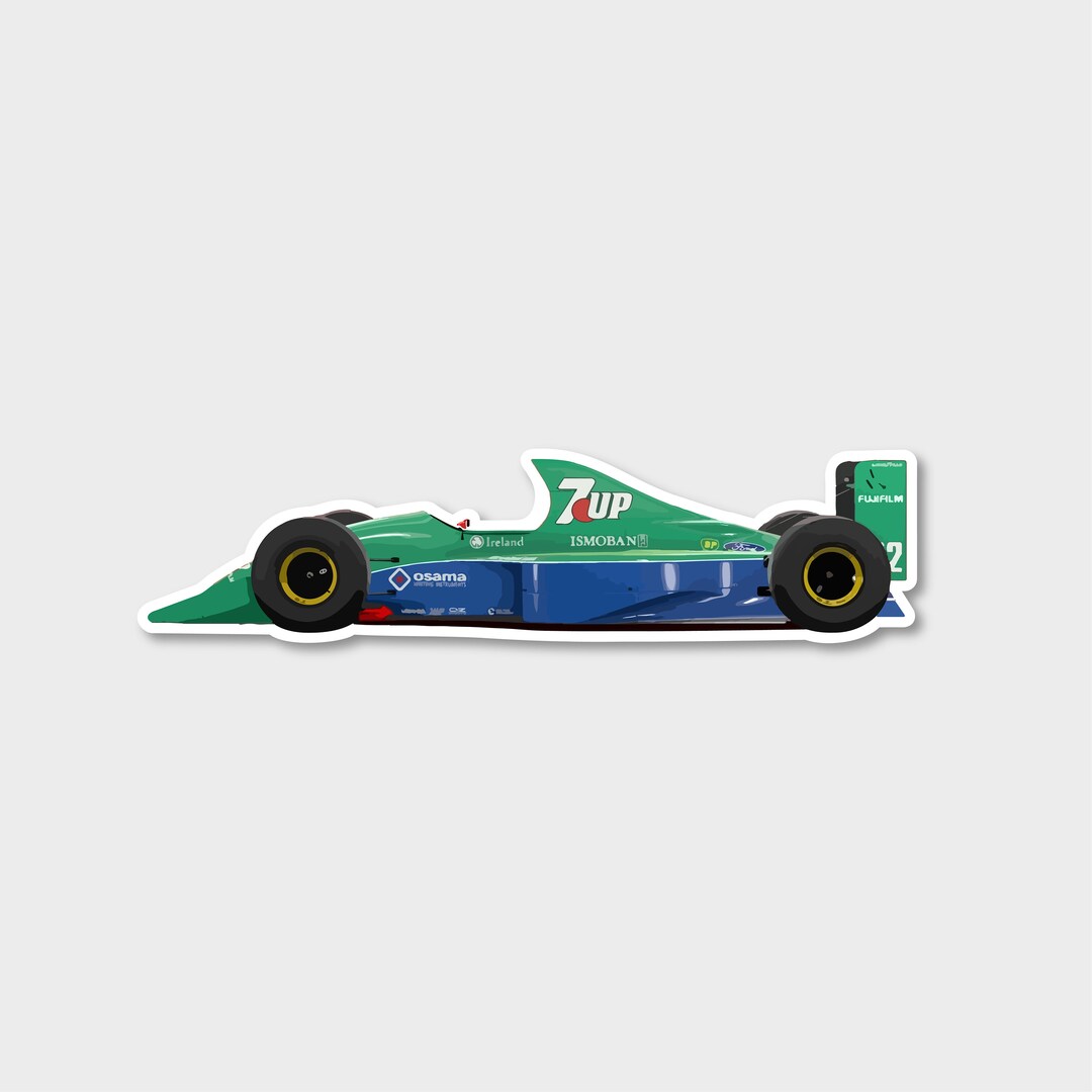 Jordan F1 191 Car Schumacher F1 Sticker Formula One Motorsport - Green ...
