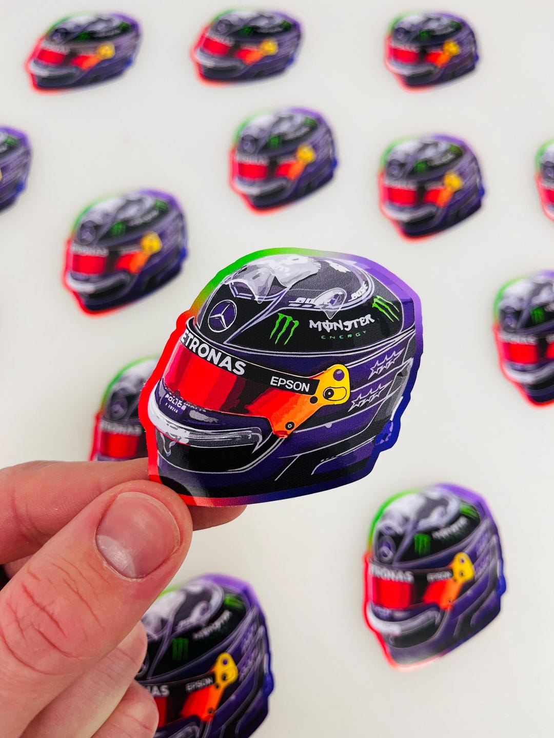 Lewis Hamilton Mini Helmet Formula One Sticker Cute Sticker for ...