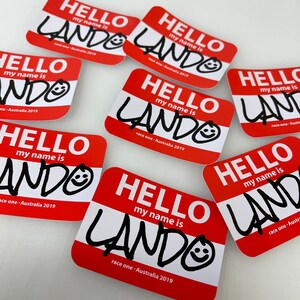 HELLO Lando 1st Race Sticker Formula One Sticker Cute Sticker for ...