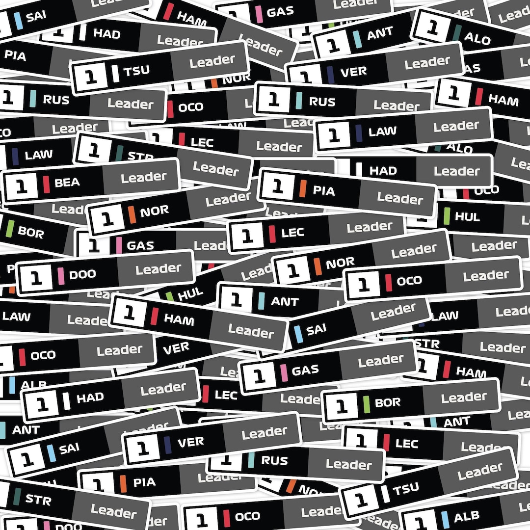 NEW* 2025 Lap Leader 1st Grid Leader F1 Team Sticker Lando Leclerc ...