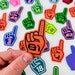 2024 NEW F1 Driver Foam Fingers Number / Name Sticker Formula One ...