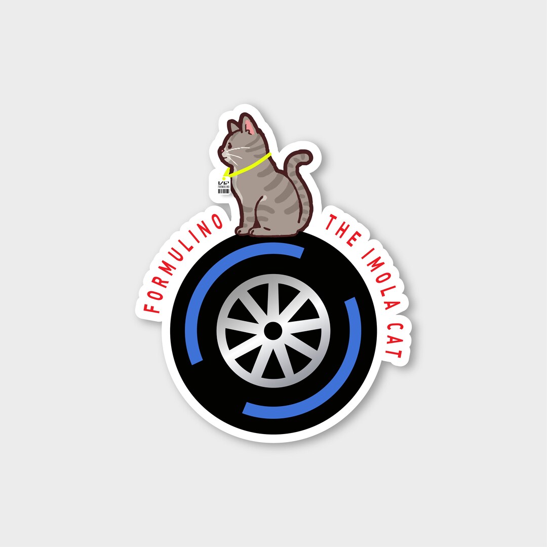 Formulino the Imola Cat Cute Racing F1 Sticker Formula One - Etsy