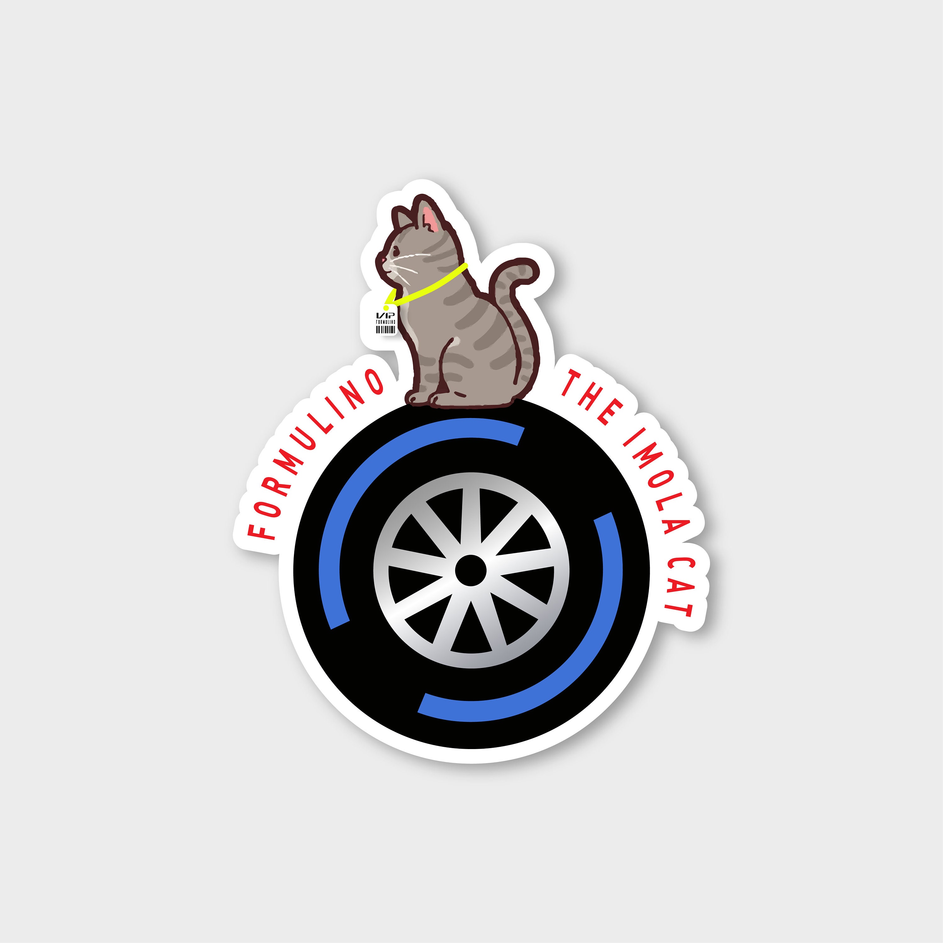 Formulino the Imola Cat Cute Racing F1 Sticker Formula One Motorsport ...