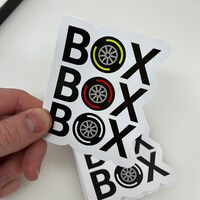 Box Box Racing Pit Stop Sticker, Pit Lane, Open Wheel Racing - Etsy