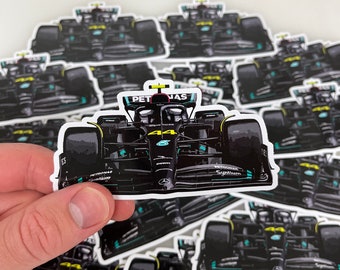 Lewis Hamilton F1 44 Number Sticker Formula One Motorsport Holographic ...