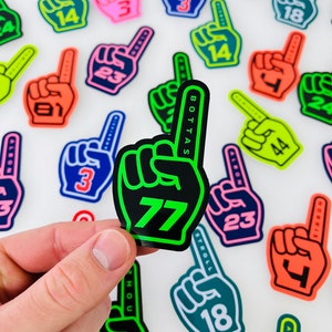 2024 NEW F1 Driver Foam Fingers Number / Name Sticker Formula One ...