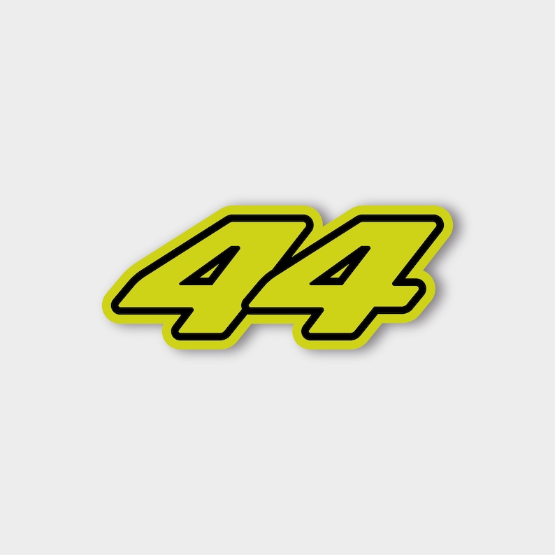 Lewis Hamilton F1 44 Number Sticker Formula One Motorsport - Etsy UK