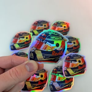Max Verstappen World Champion 2023 Holographic Mini Helmet Formula One ...